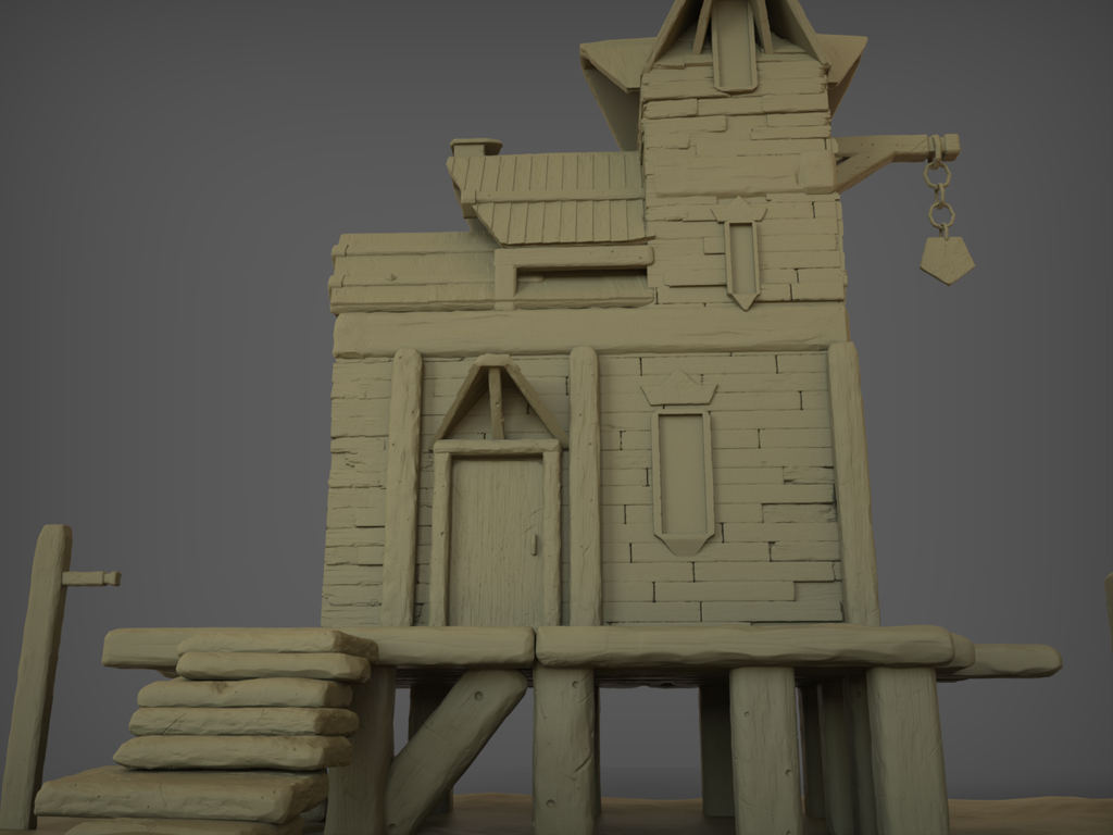 Bog house — polycount